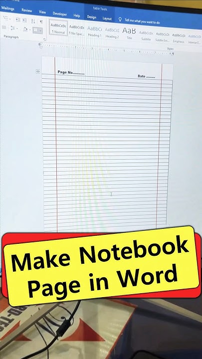 .📄How to make Notebook Paper in MS-Word #shorts #msword #word #wordtricks - YouTube