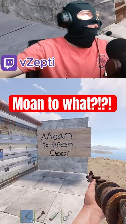 How Kinky Man Opens Garage Door Rust Rustgame Rustconsole Rustraid Rustfunny Fyp