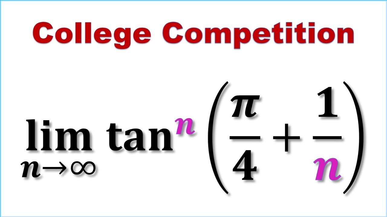 Find the Limit | College Math Competition | Equivalent Infinitesimal ...