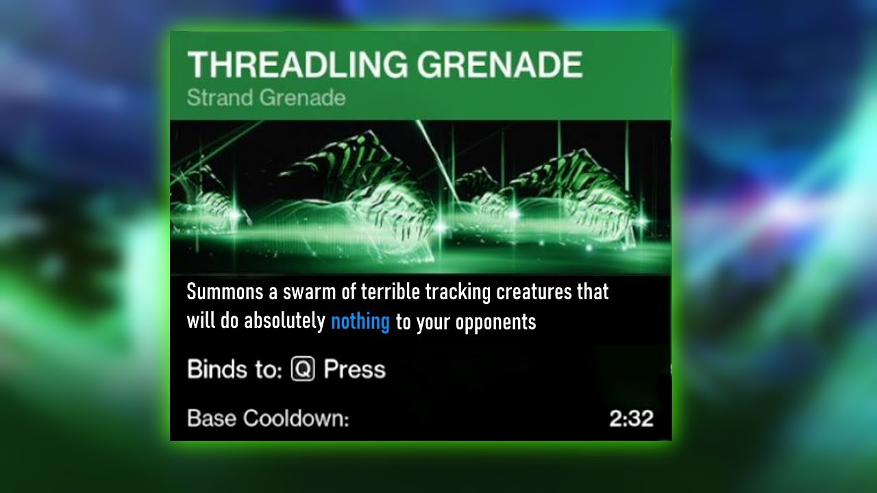 This Strand Grenade is Terrible in Destiny 2: Lightfall - YouTube