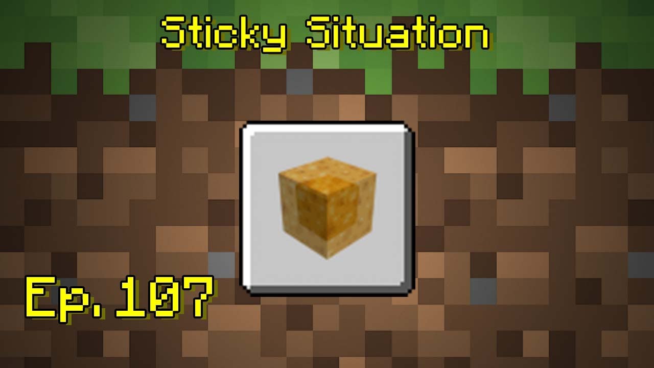 Minecraft Bedrock Achievement Tutorial #107: Sticky Situation - YouTube