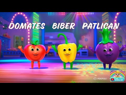 Domates Biber Patlıcan | Eğlenceli Türkçe Çocuk Şarkısı | Türkçe Şarkılar