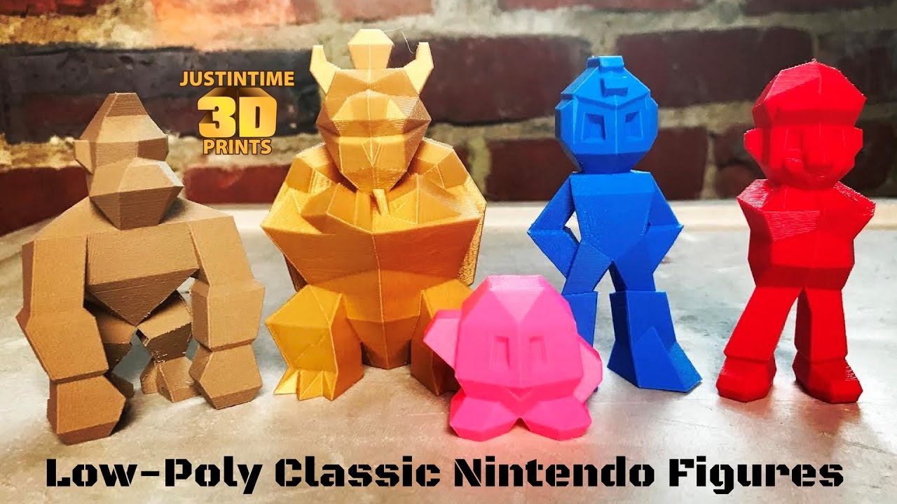 3D Printing: Low-Poly Nintendo Classic Characters - YouTube