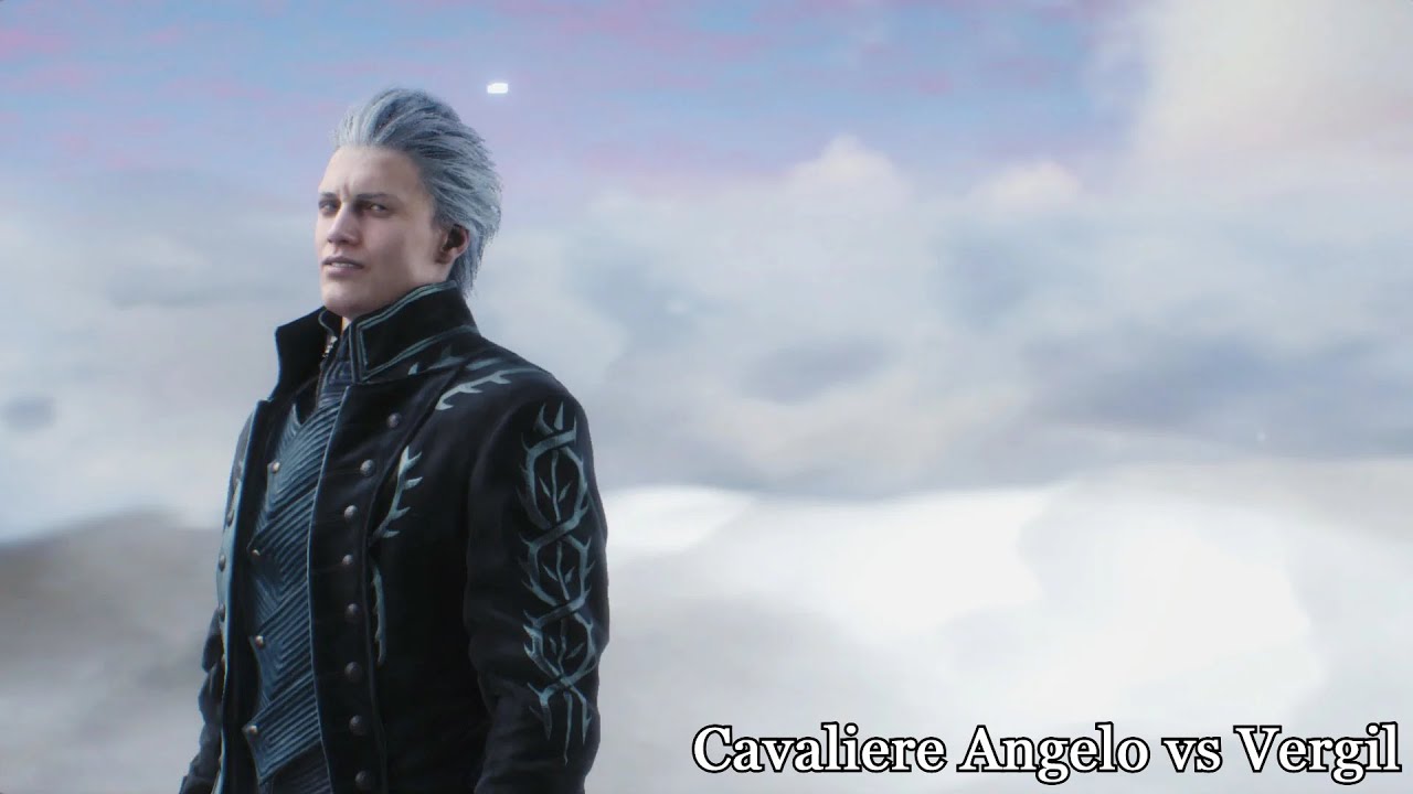 Devil May Cry 5: - Vergil vs Cavaliere Angelo Boss Fight - No Hit - YouTube