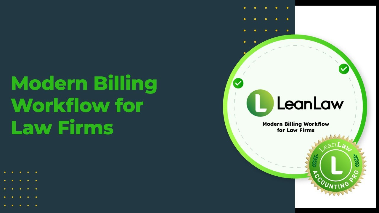 Automated Billing, Invoicing, and Payments with LeanLaw - YouTube