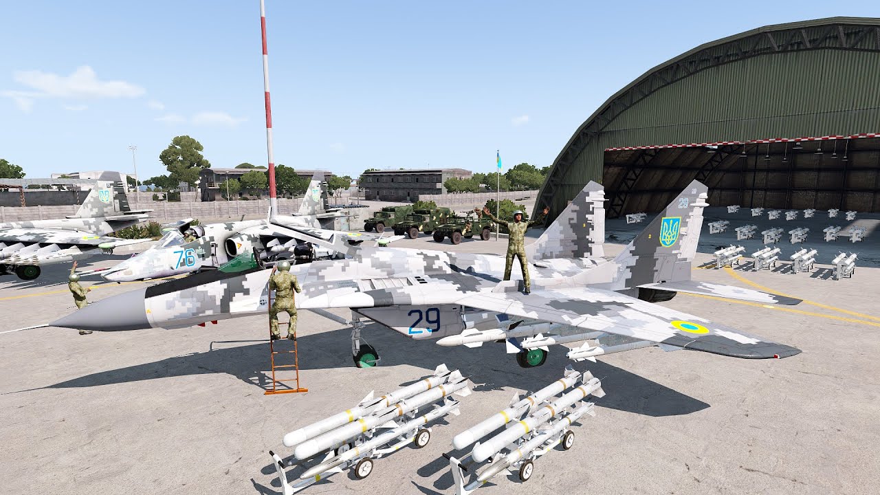 NEW UKRAINIAN MIG 29 fighter! Completely destroyed the Russian airport ...