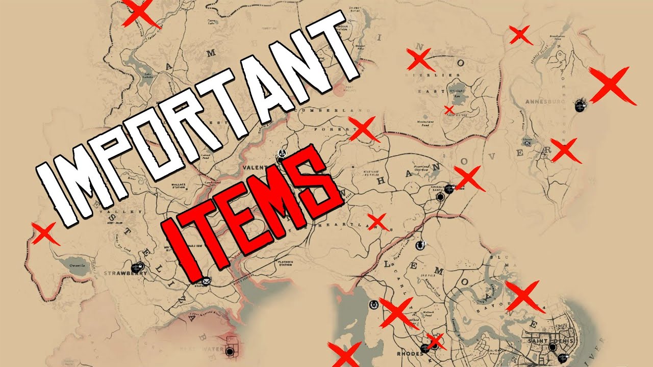 8 Rare & Powerful Items you must find as Arthur - RDR2 - YouTube