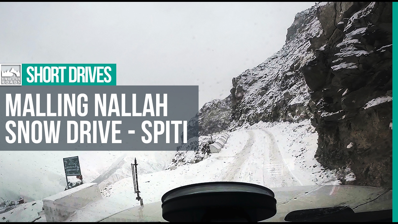 Winter Drive to Spiti - Crossing Malling Nallah in snow - TurnbyTurn #4 ...