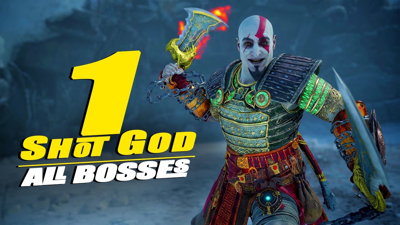 One Shot God 😲 Max Level Kratos vs All Bosses | God Of War Ragnarok ...