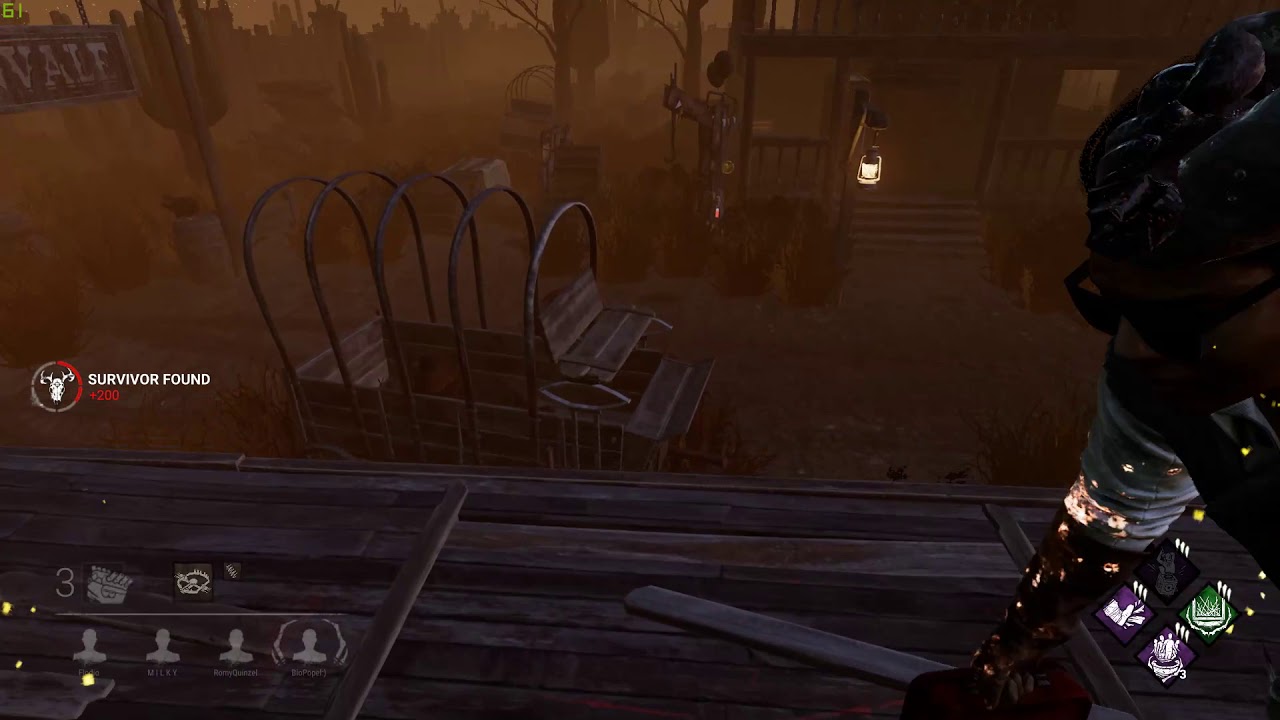 Dead by Daylight - Trapper game, Dead Dawg Saloon map - YouTube