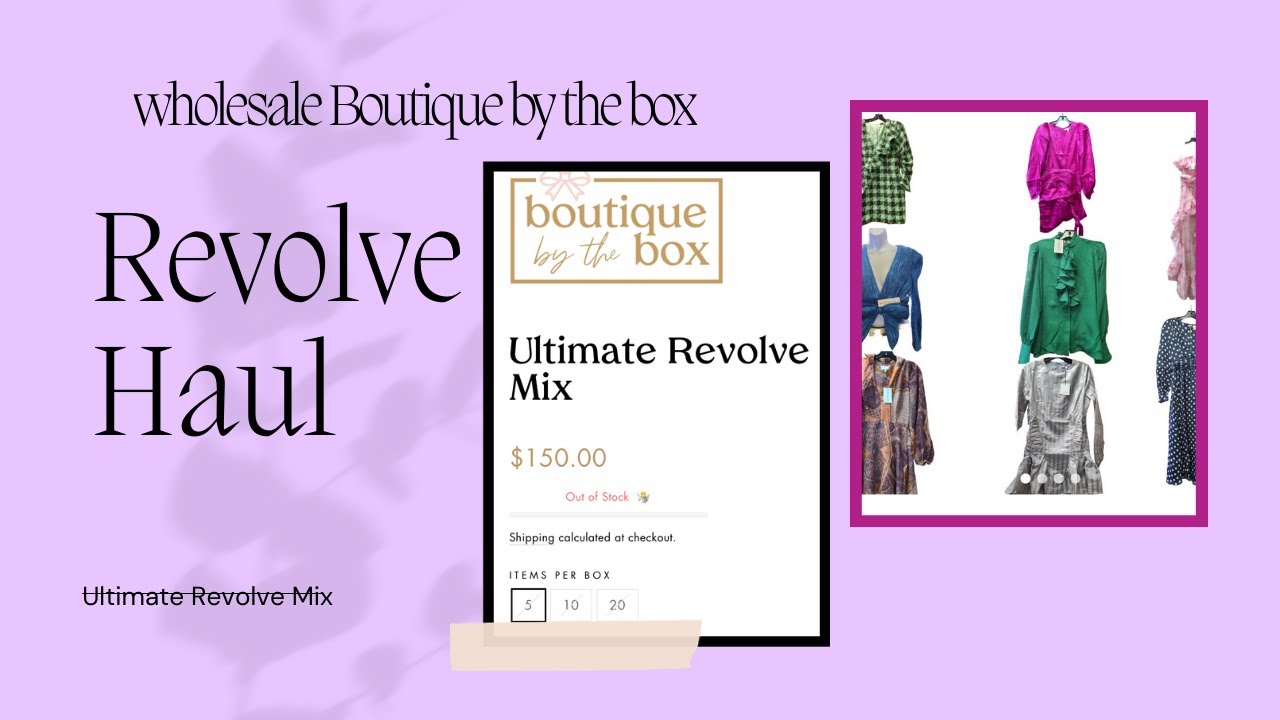 Boutique By the Box mystery Liquidation Revolve unboxing +HAUl - YouTube