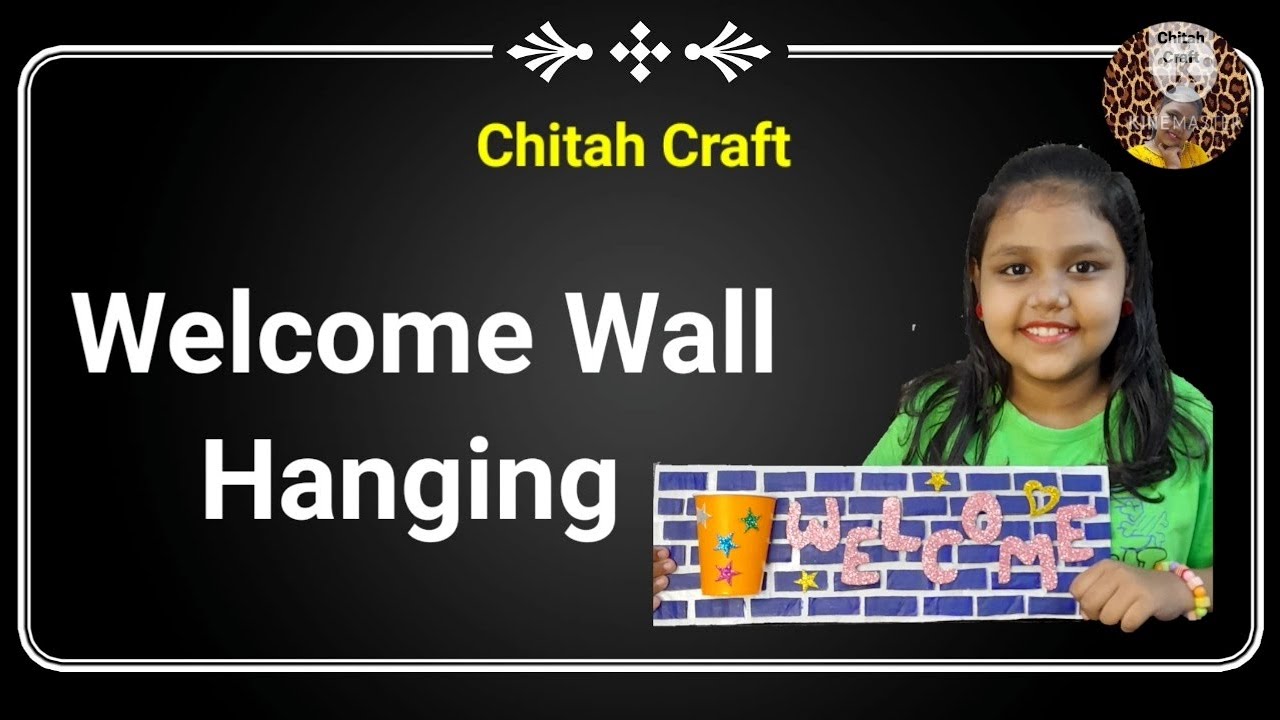 WELCOME DOOR HANGER/Welcome Craft ideas/Welcome Wall hanging/How do you ...