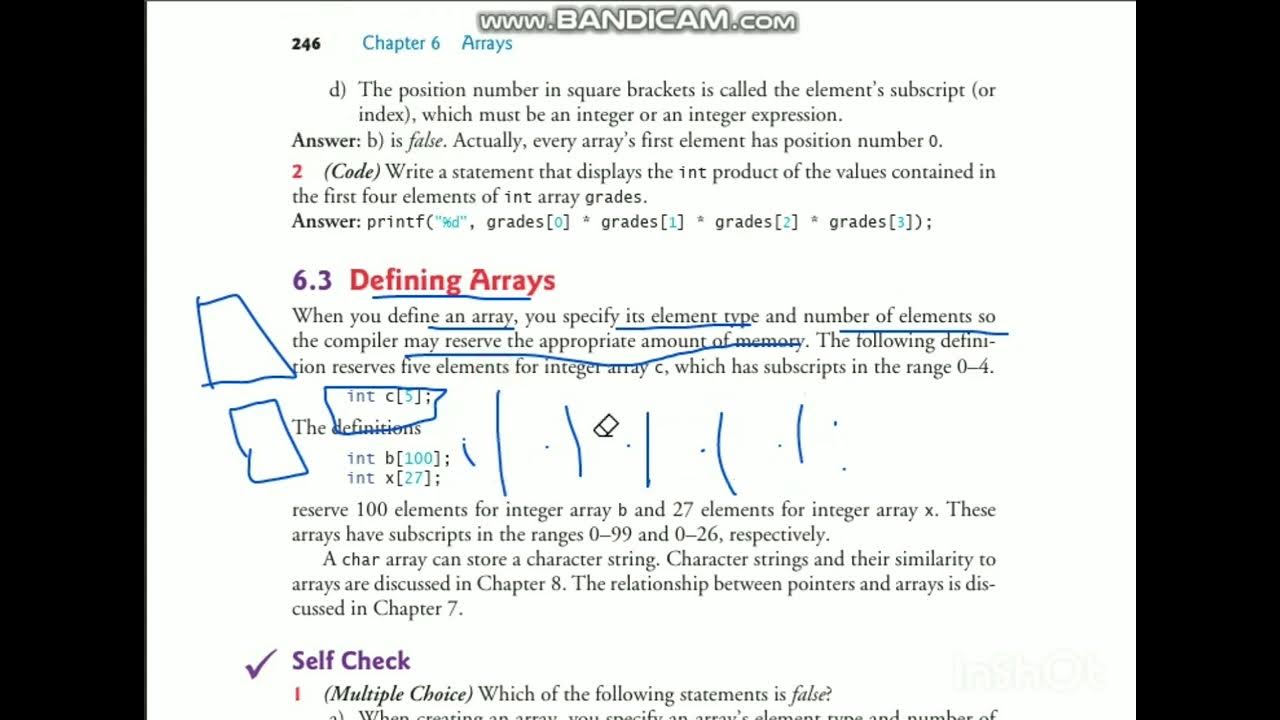 Defining Arrays with complete detail - YouTube