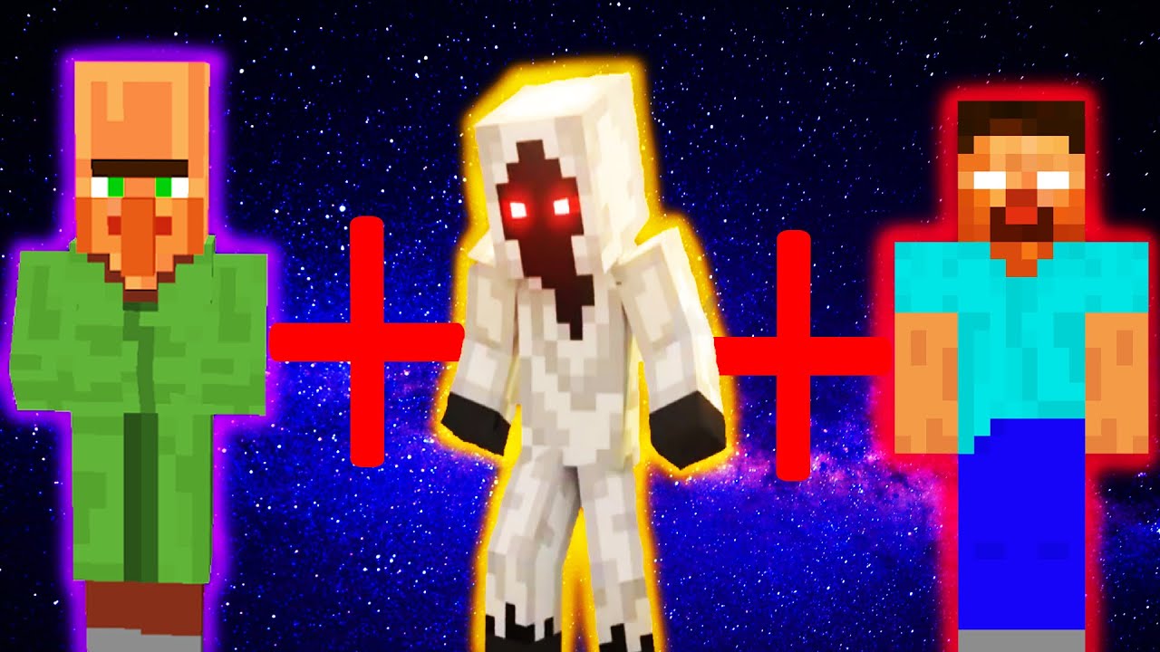 Villager + Entity 303 + Herobrine = ??? - YouTube