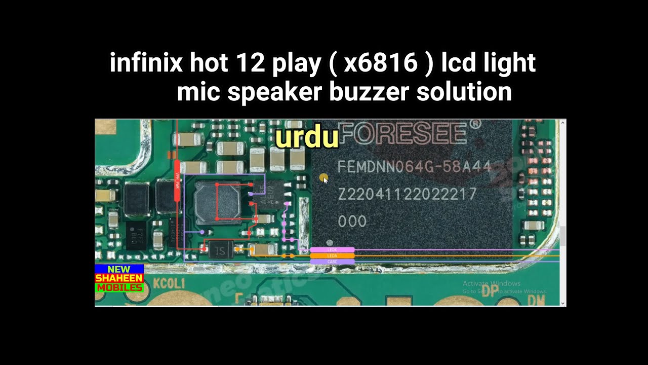 infinix hot 12 play x6816 lcd light mic speaker buzzer solution by new ...