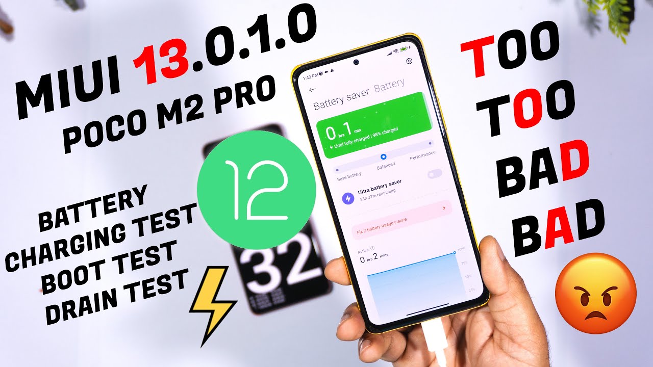 Poco M2 Pro MIUI 13.0.1.0 Battery Charging Test, battery Backup Test ...