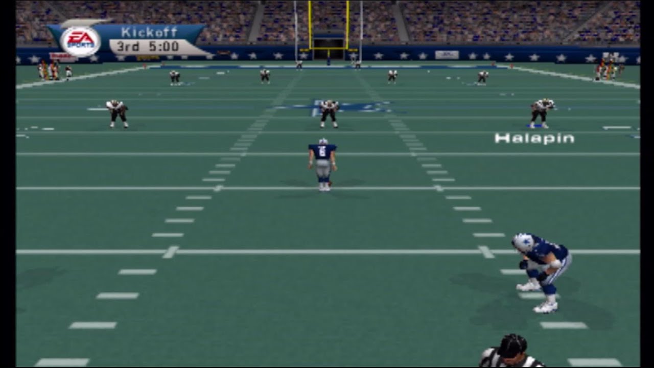 Madden NFL 2001 (PS2) saints vs cowboys - YouTube