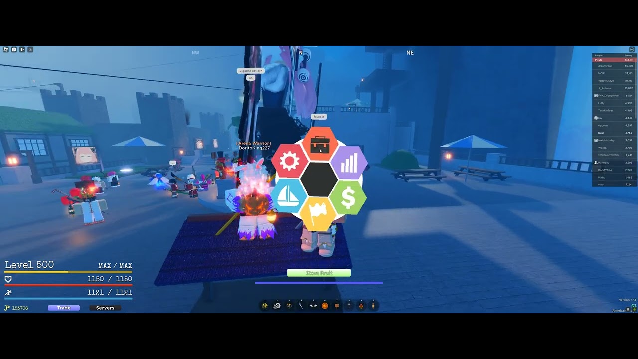 Friendly man I met in 1v1's Giving me a free LEGENDARY Fruit - GPO ...