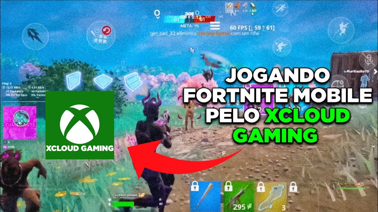 JOGANDO FORTNITE MOBILE PELO XCLOUD | XBOX CLOUD GAMING - YouTube