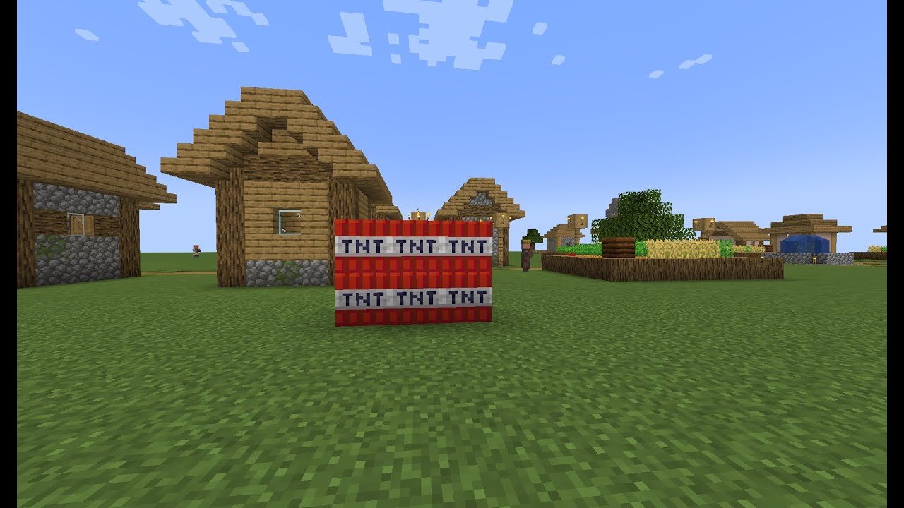 Minecraft - TNT village - YouTube
