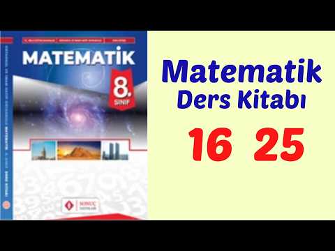 8.SINIF MATEMATİK DERS KİTABI SAYFA 16 25  ✏️ 8.SINIF SONUÇ YAYINLARI ✏️