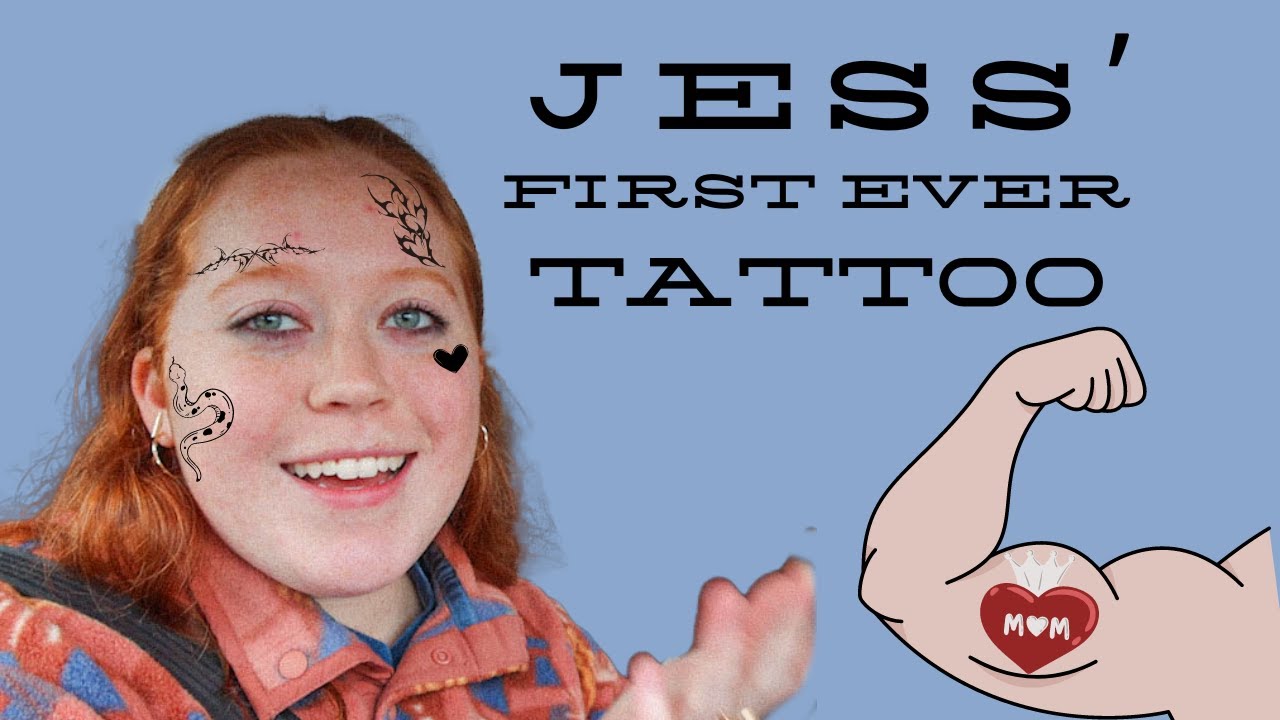 JESS' FIRST TATTOO !!!! - YouTube