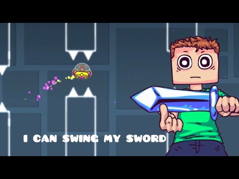 I Can Swing My Sword BUT IT'S A GEOMETRY DASH LAYOUT - YouTube
