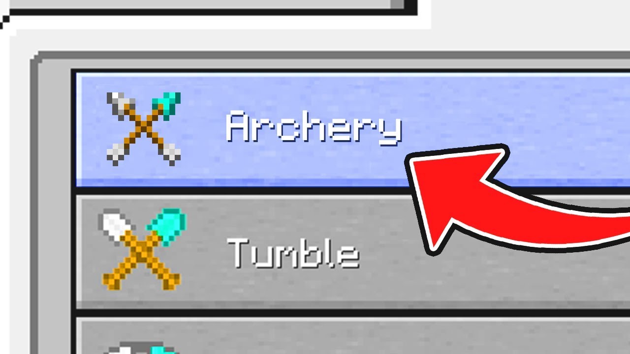 Minecraft : How To Play 'Archery Minigame' (/WiiU) - YouTube
