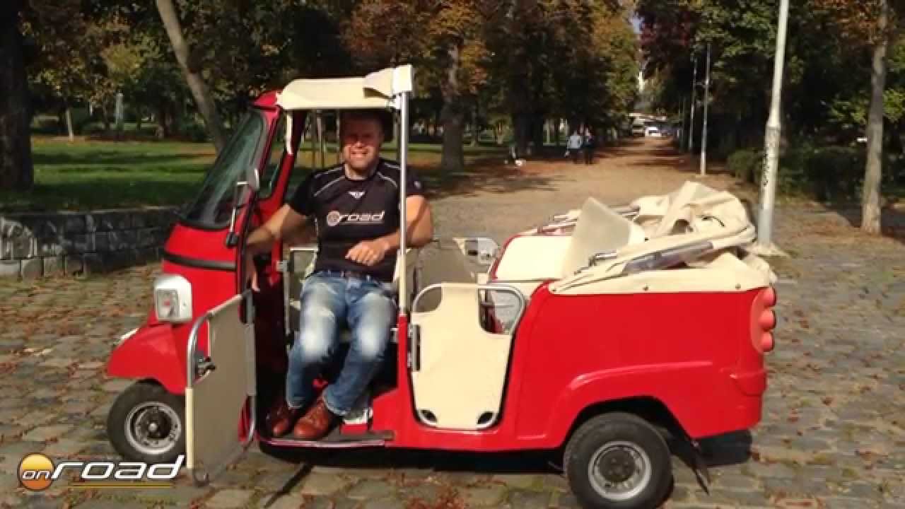 Piaggio Ape Calessino 200 teszt - Onroad.hu - YouTube