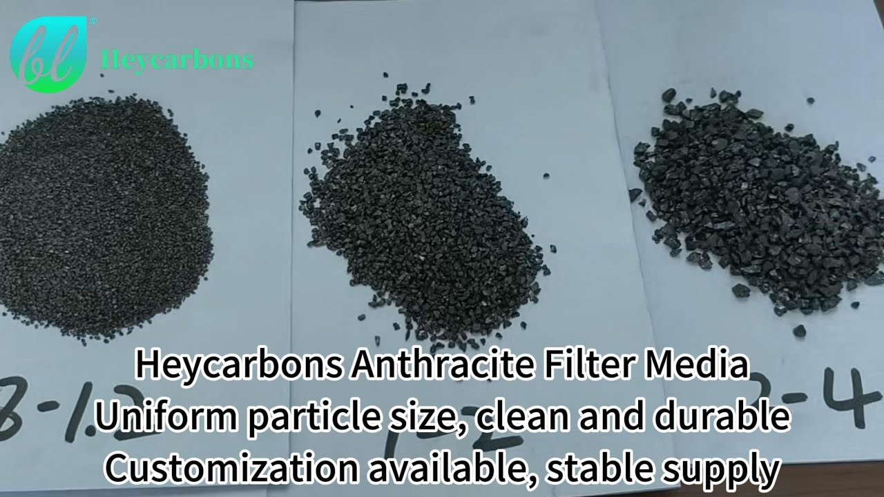 Heycarbons Anthracite Filter Media for Water Purification - YouTube