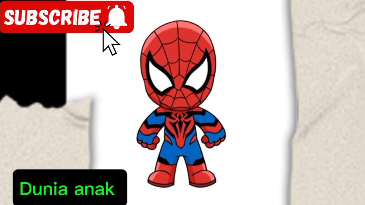 cara Menggambar Spiderman - YouTube