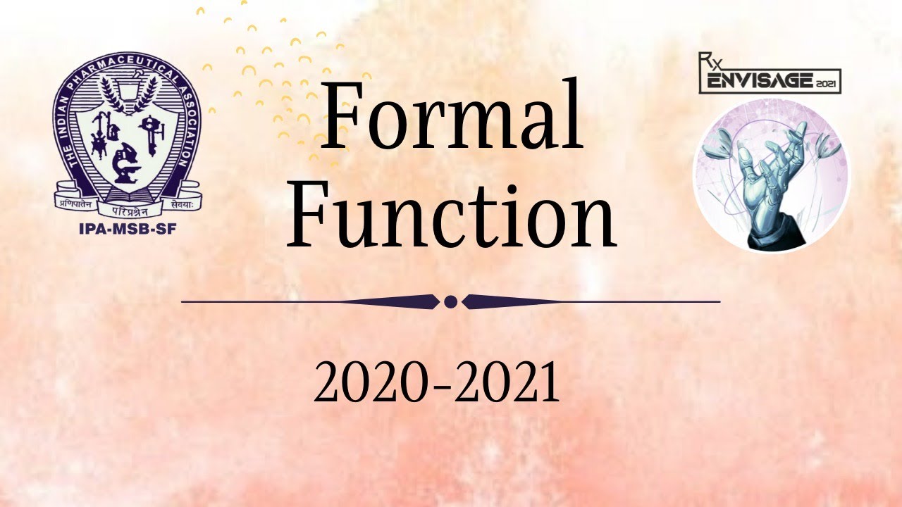 Formal Function 2020-21 - YouTube