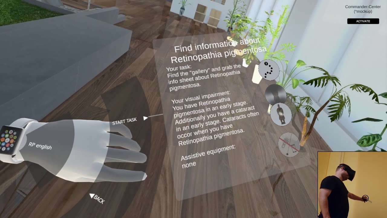 Visually Impaired Person Simulator (english version) - YouTube