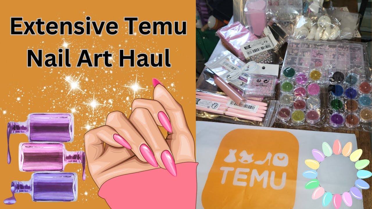 Let's Unpack My Extensive Temu Nail Art and Beauty Tool Essentials Haul ...