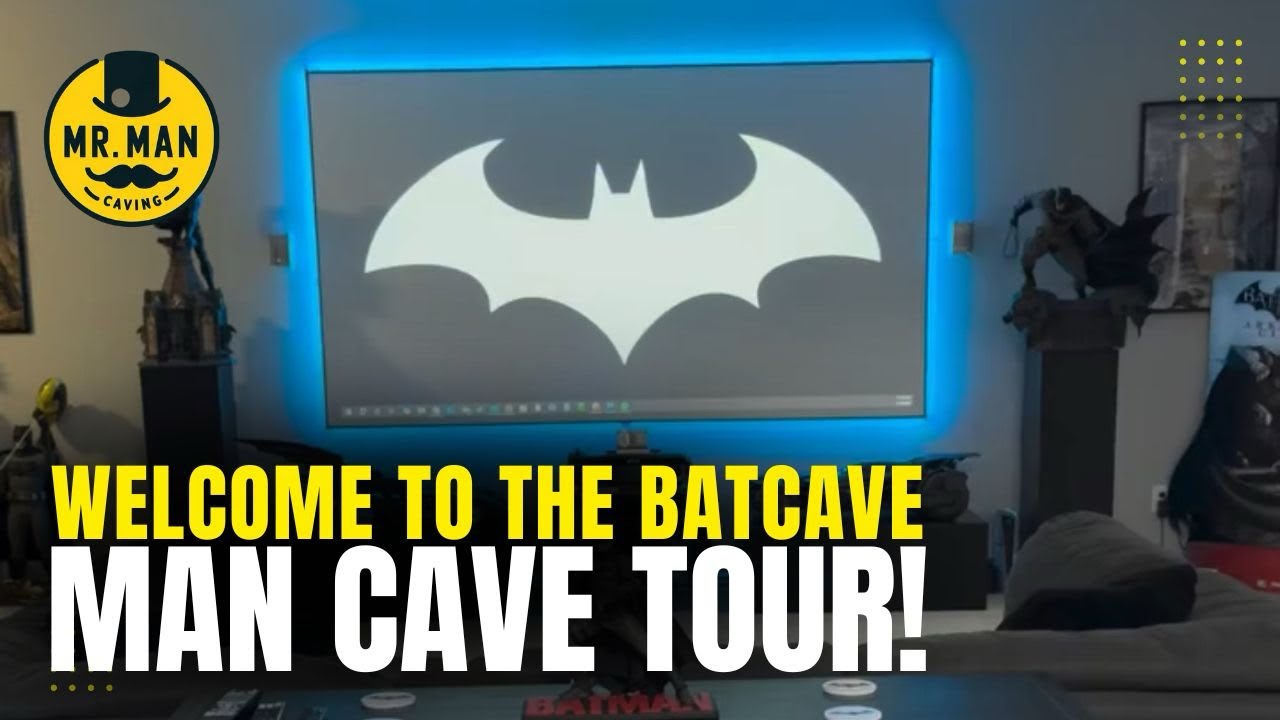 Welcome to the Batcave! Man Cave Tour - YouTube