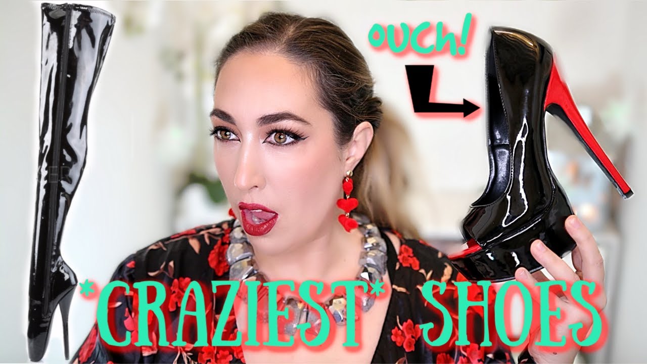 OUCH!!! Amazon CRAZIEST Shoe Try On Haul - YouTube