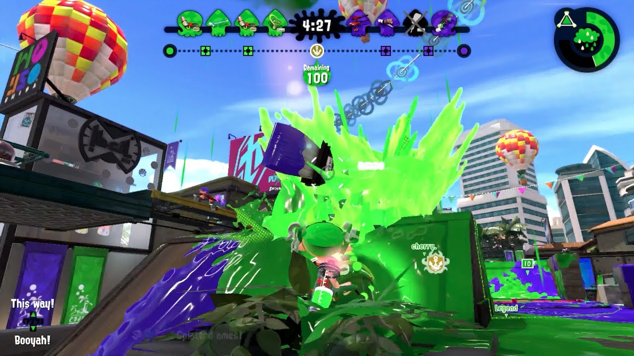 Splatoon 2: Pushing forwards in League Tower Control [22(6)-3, Tri ...