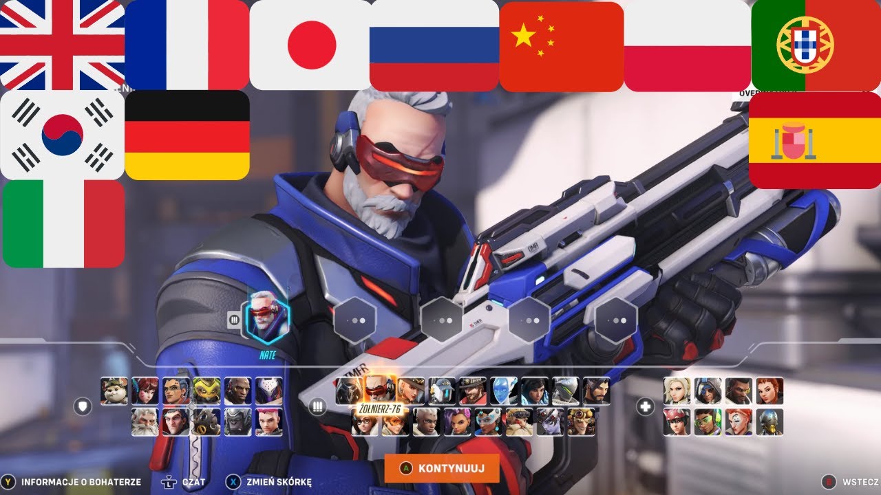 Soldier 76 Ult in 13 Different Languages - YouTube