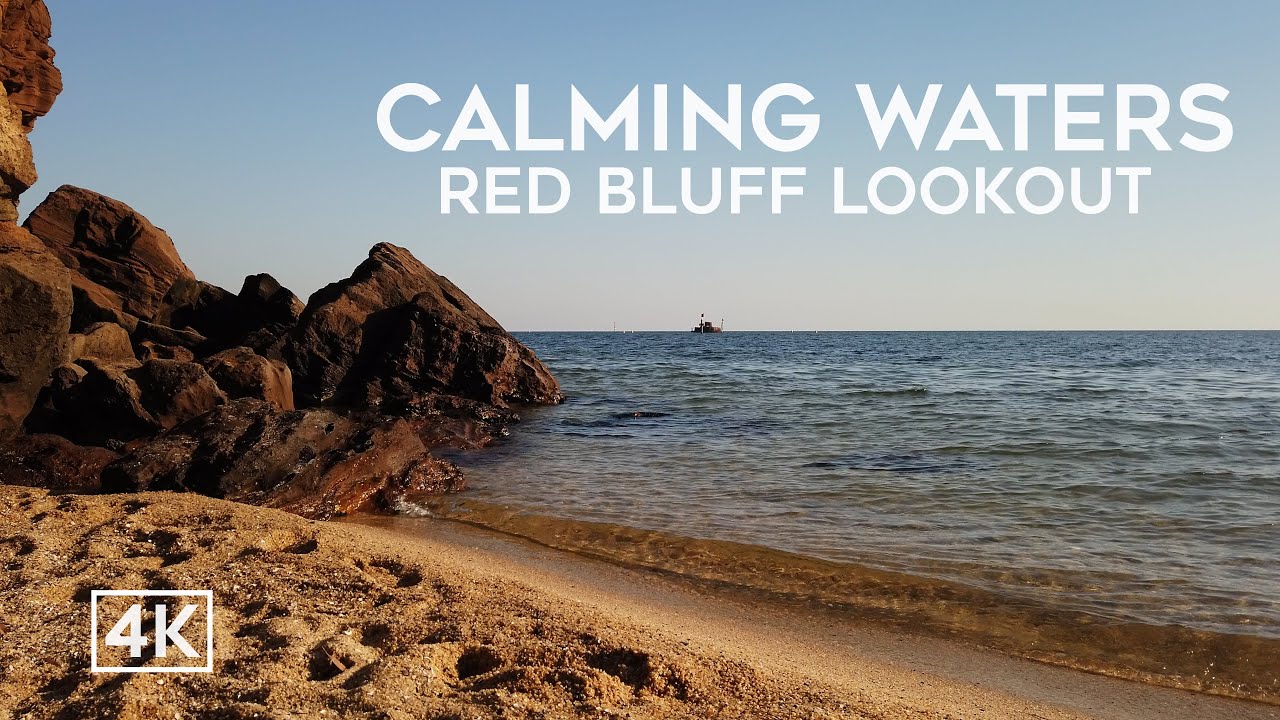 Calm Ocean Waters at Red Bluff Lookout 4k - YouTube