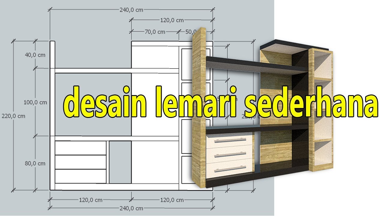 TUTORIAL SKETCHUP # Desain Rak TV - YouTube