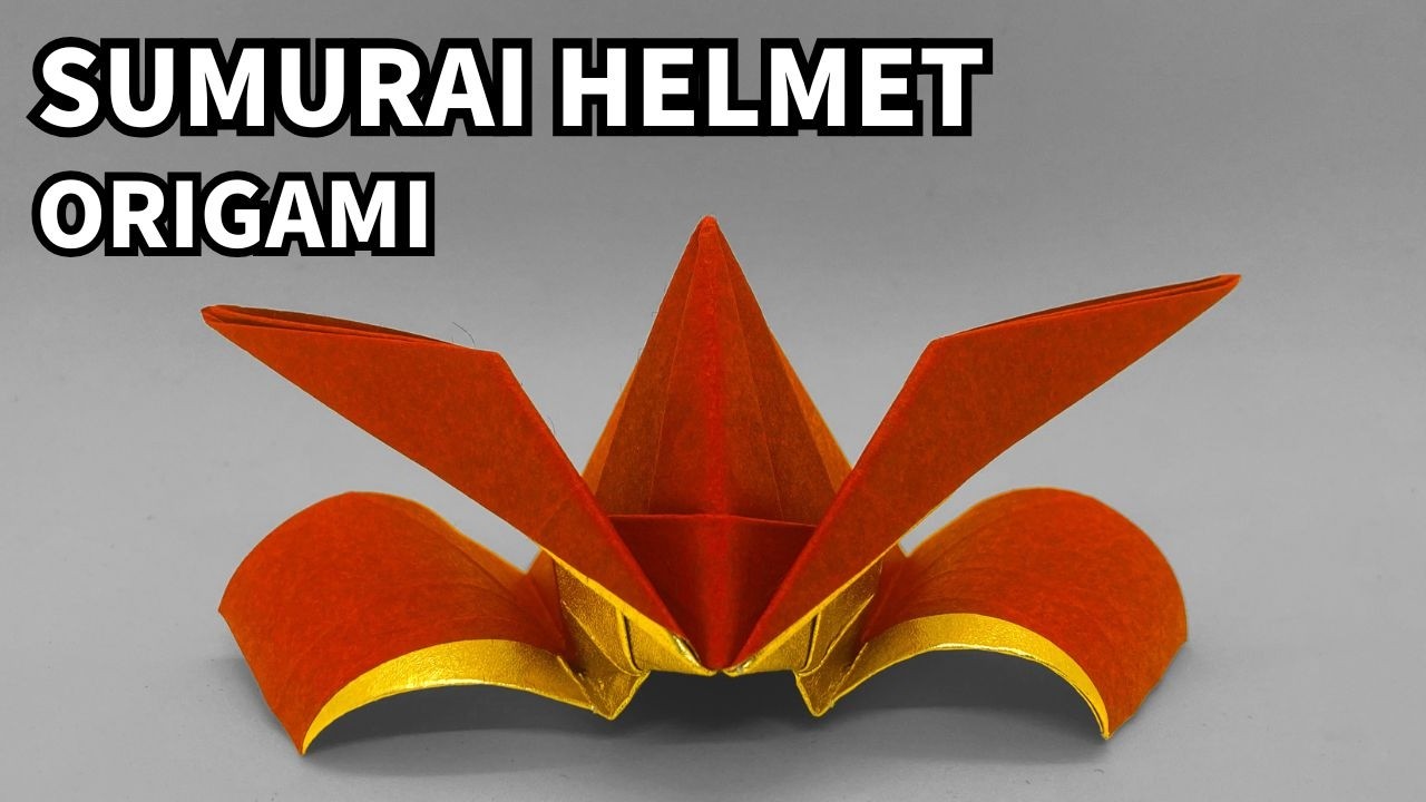 How to make an easy origami kabuto(Japanese helmet/samurai helmet ...