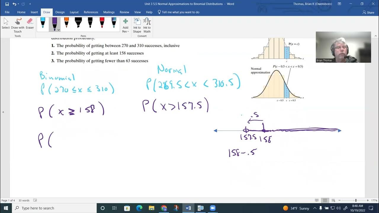 Unit 3 5.5 Using a Normal Distribution as an approximation for a ...