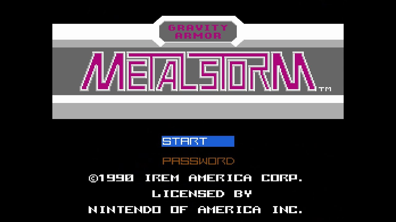 重力装甲メタルストーム(Gravity Armor: Metal Storm). [NES - Irem, Tamtex]. (1991 ...