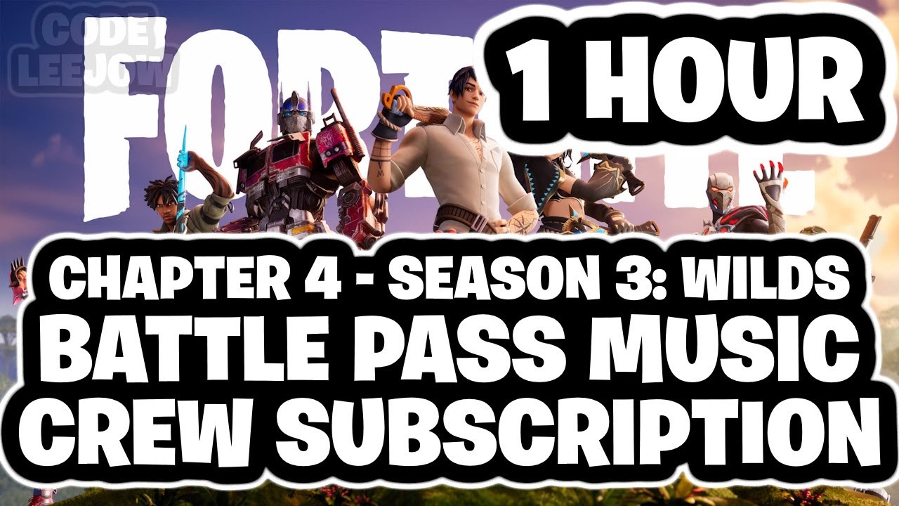 Fortnite 1 Hour Chapter 4 Season 3 WILDS Battle Pass Crew Subscription ...