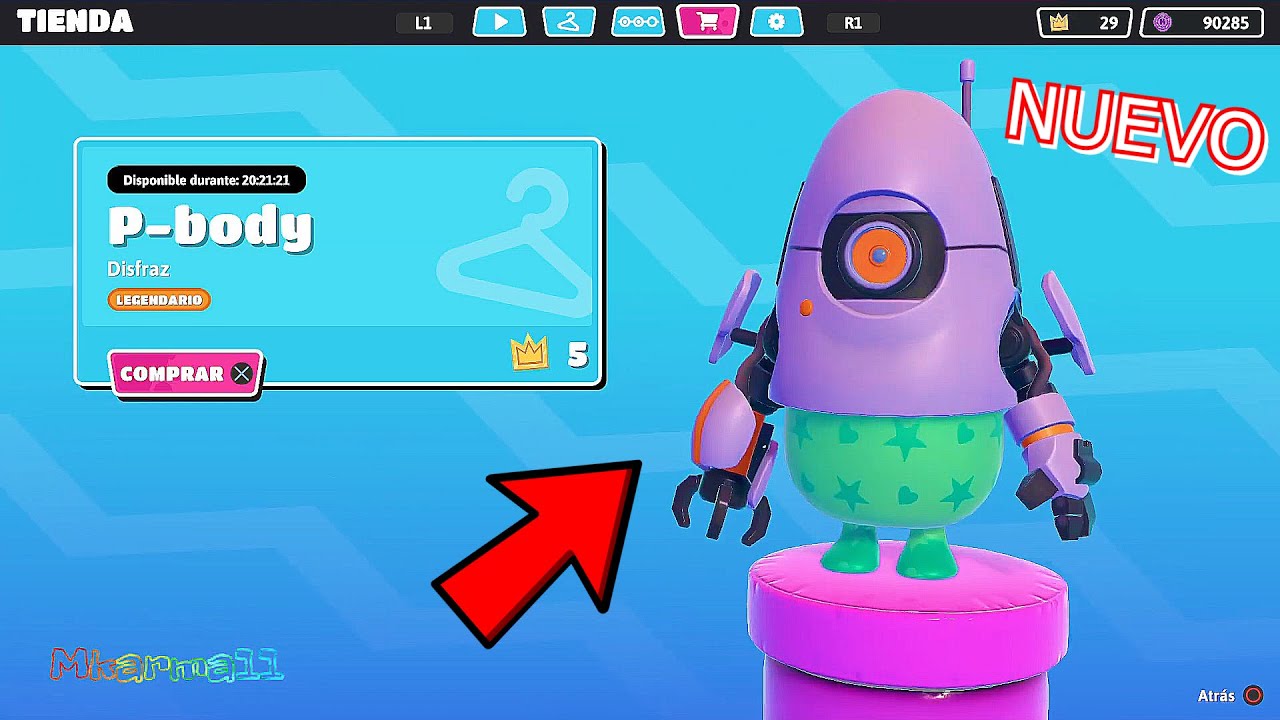 NUEVA SKIN P-body EN LA NUEVA TIENDA FALL GUYS HOY !! - YouTube