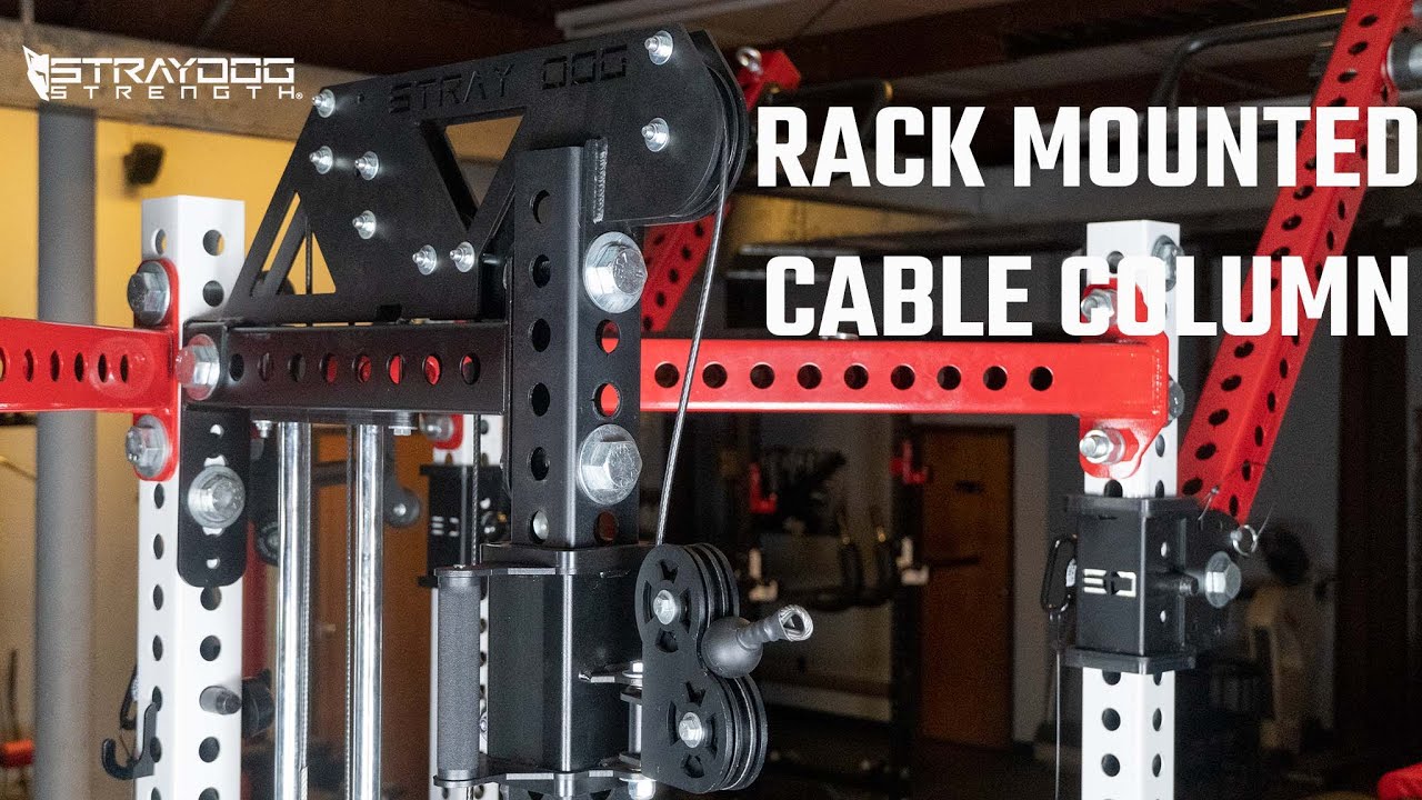 Wall/Rack Mounted Cable Column for any 1" Hole rack - YouTube