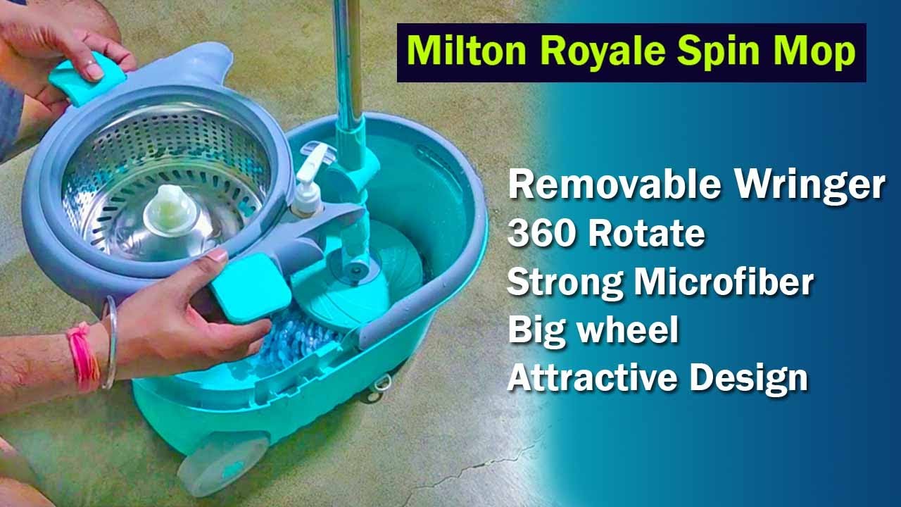 Milton Spotzero Royale Steel Wringer Spin Floor Mop Quick Review ...