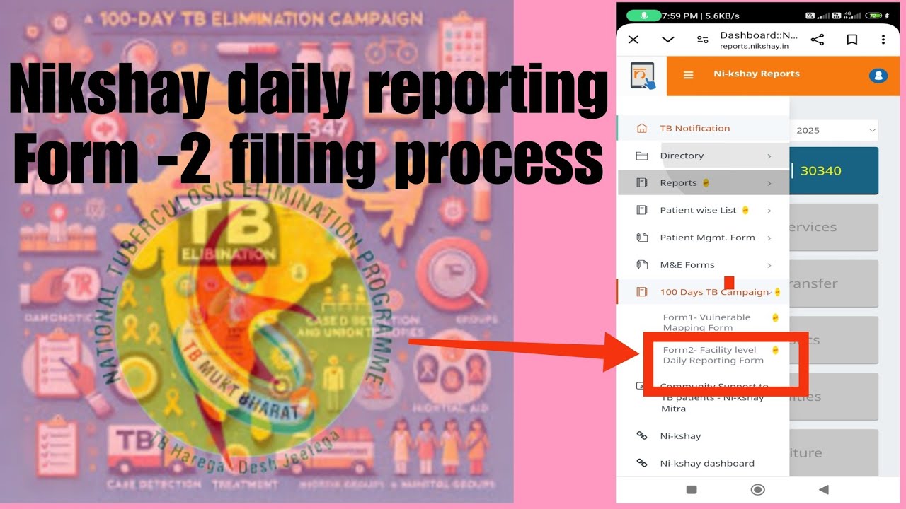 Nikshay daily reporting form 2,100 day tb program daily reporting form ...