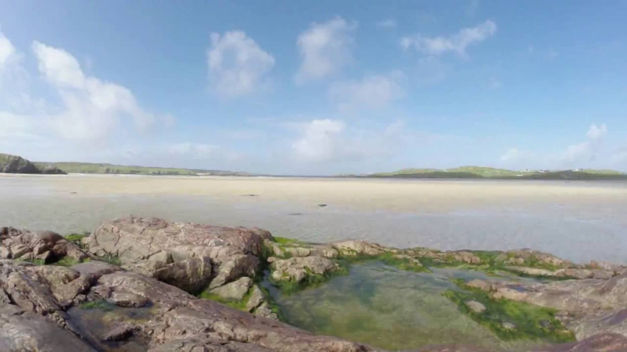 Aerial footage and timelapse of Ardroil Sands, Uig, Isle of Lewis ...