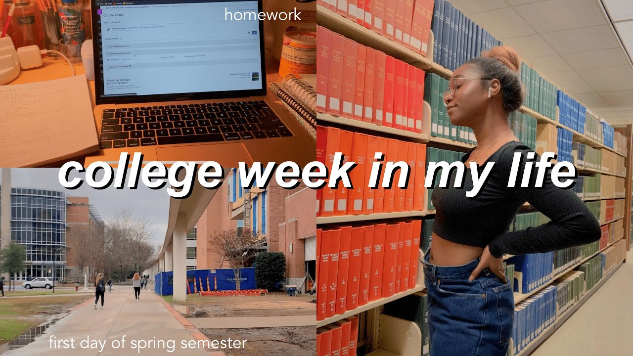 college week in my life: freshman year, first week of spring semester ...
